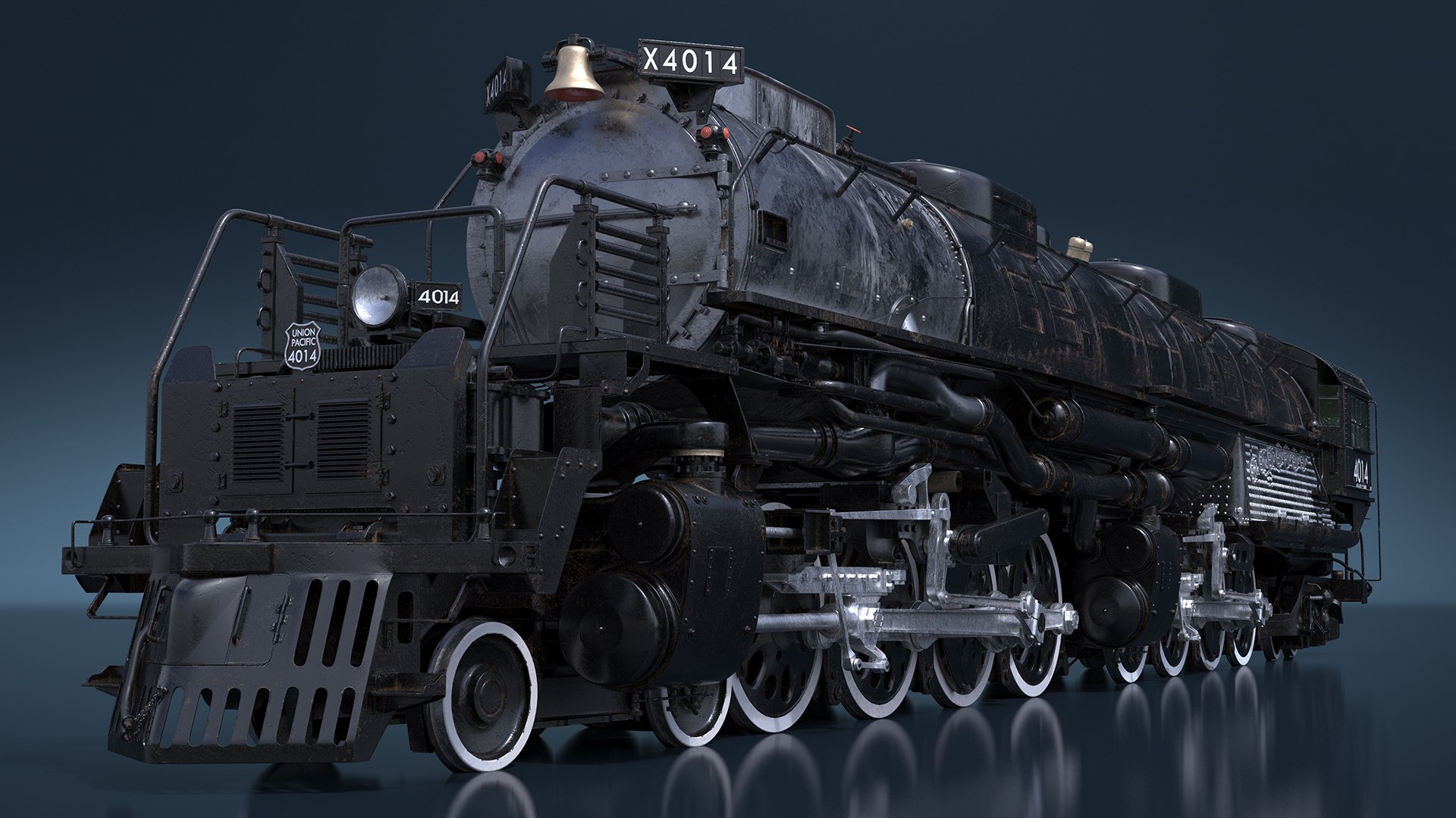 Locomotive Big Boy Rigged For Cinema 4D Model - TurboSquid 2319052