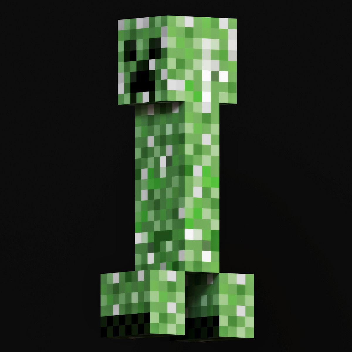modelo 3d Mafia Creeper de Minecraft Low-poly - TurboSquid 1573887