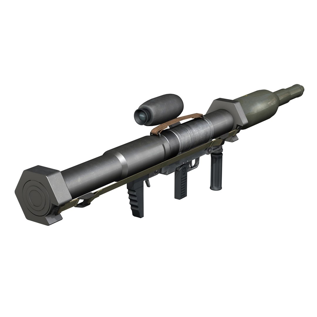 Anti-tank Launcher Rocket 3d Model