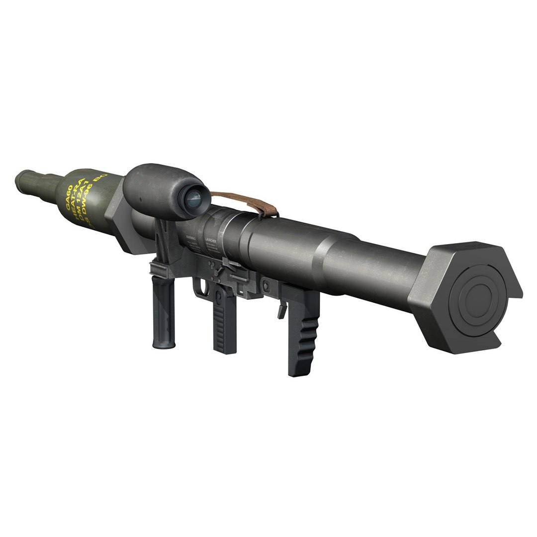 Anti-tank Launcher Rocket 3d Model
