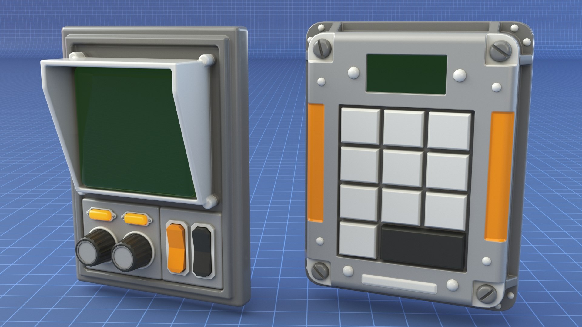 Control Panel 1 - 30 Pieces Model - TurboSquid 2133768