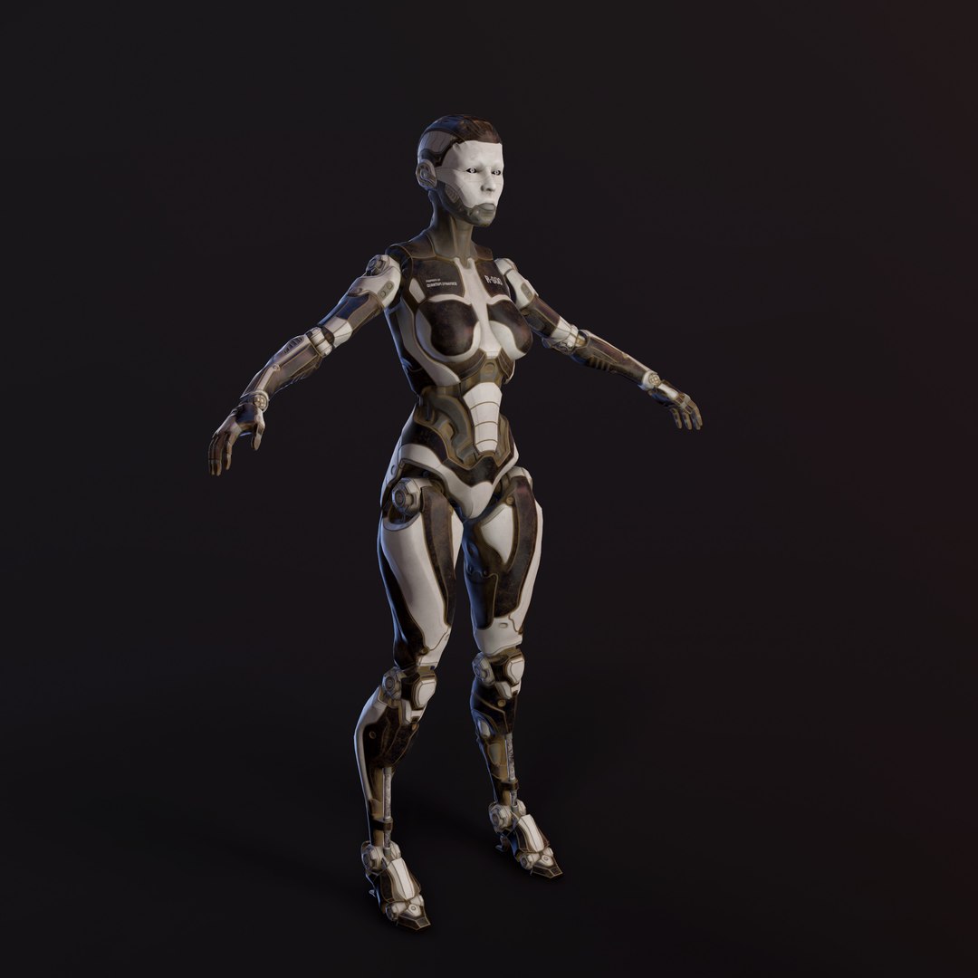 3D Female Robot Model - TurboSquid 1507463