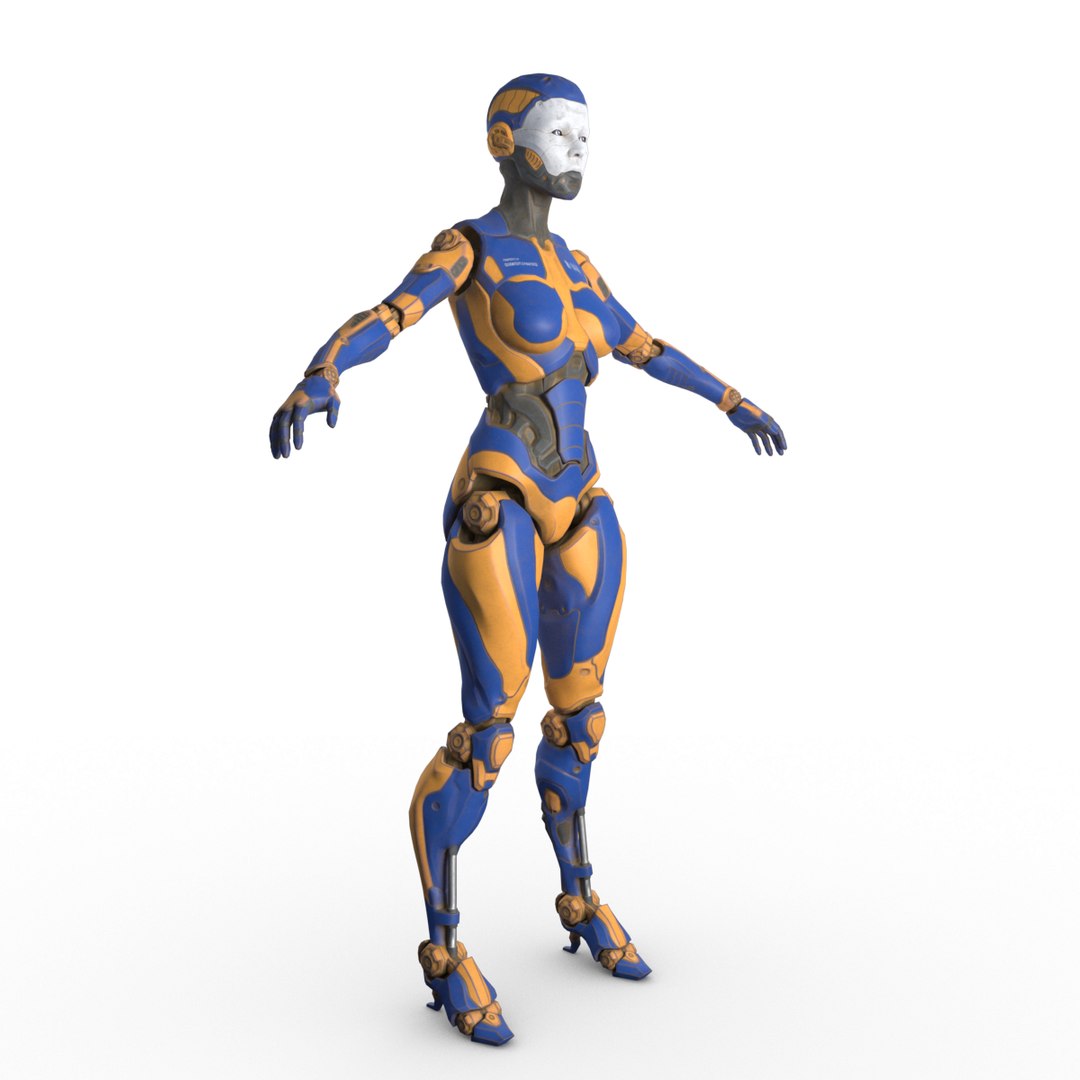 3D Female Robot Model - TurboSquid 1507463
