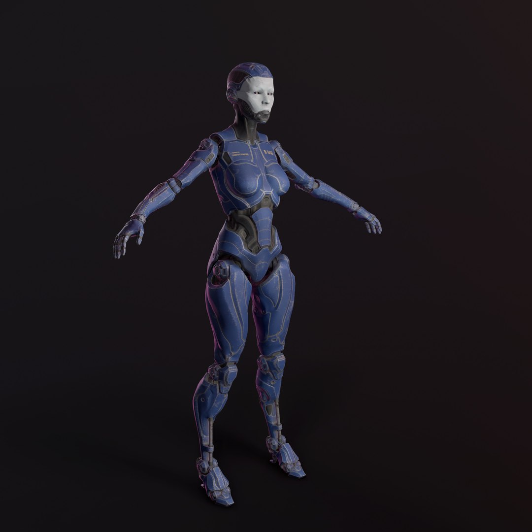 3D Female Robot Model - TurboSquid 1507463
