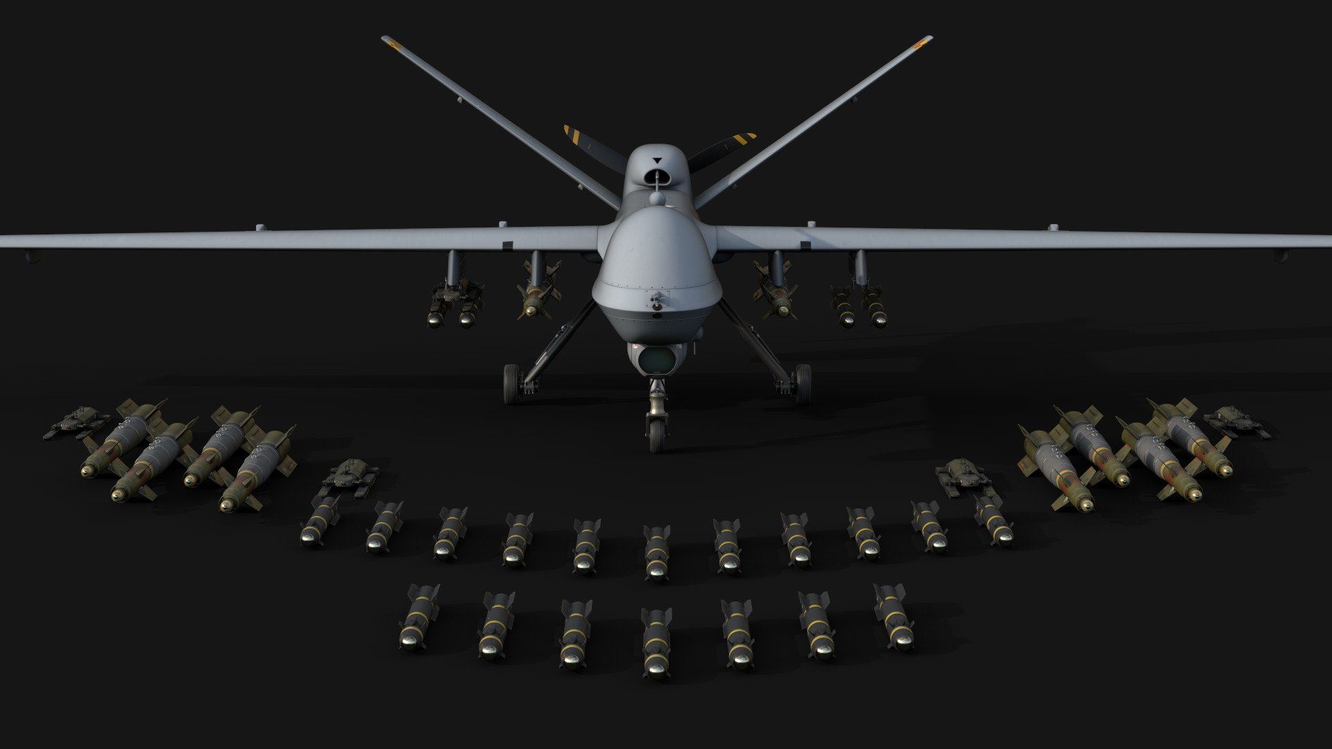 3D General Atomics MQ-9 Reaper 8K Drone - TurboSquid 2043308