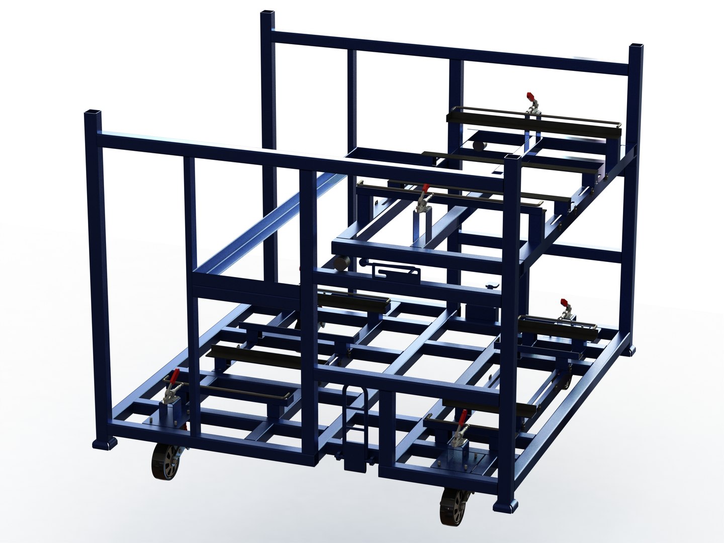3D model Stacking Rack Trolley of Car Seat - TurboSquid 2157845