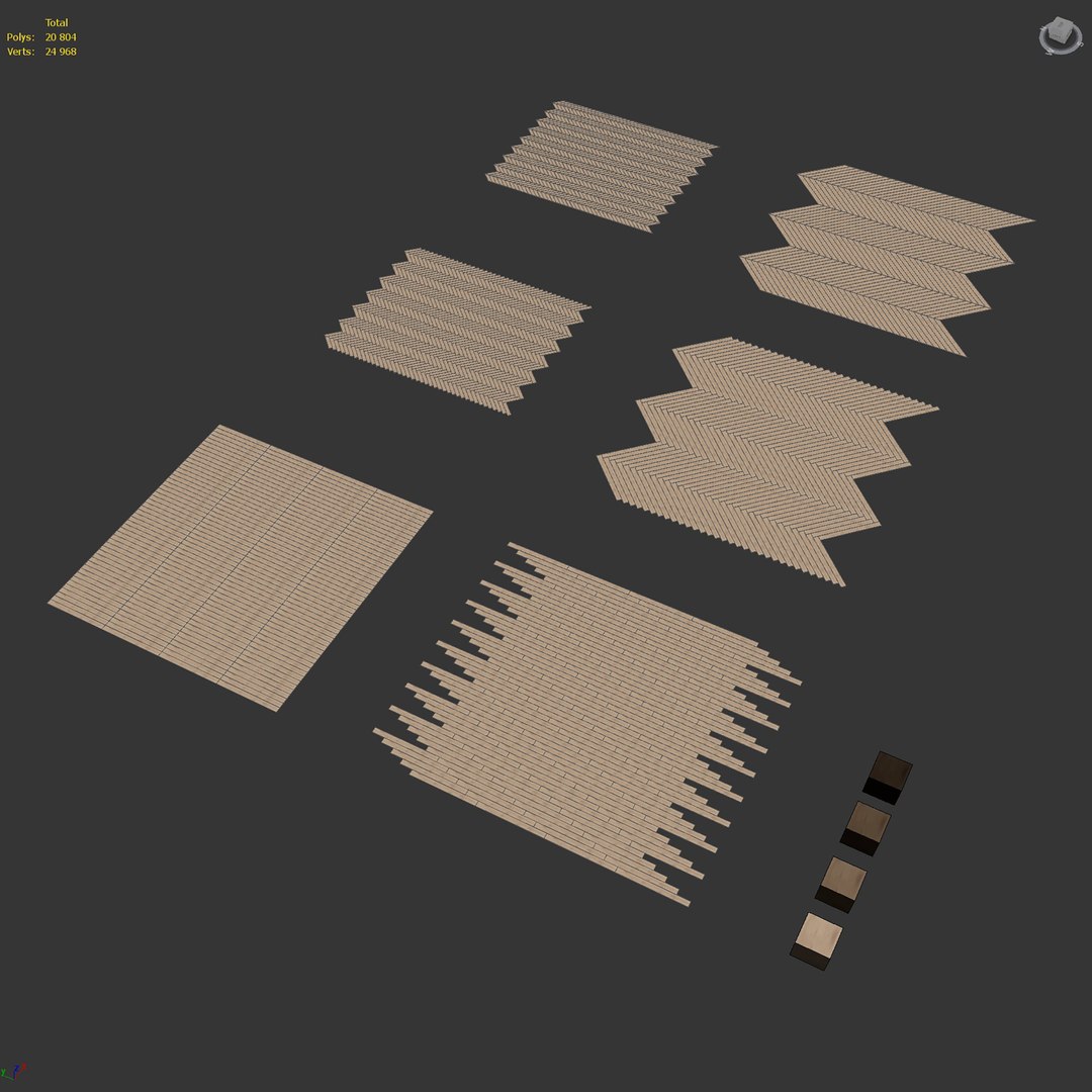 3D Wood Floor Set 29 Model - TurboSquid 2300925