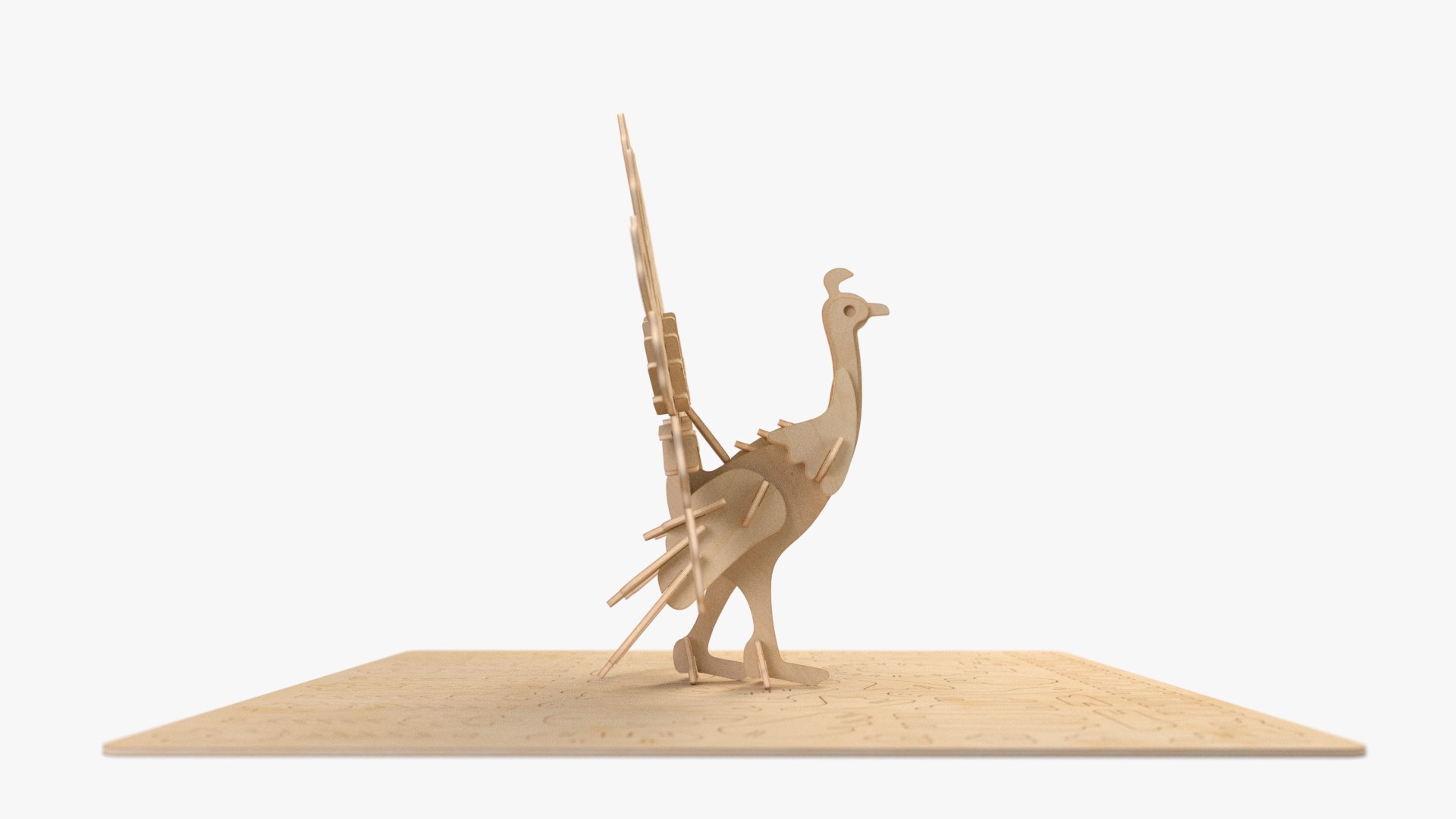 Peacock Laser Cut 3D - TurboSquid 1599841