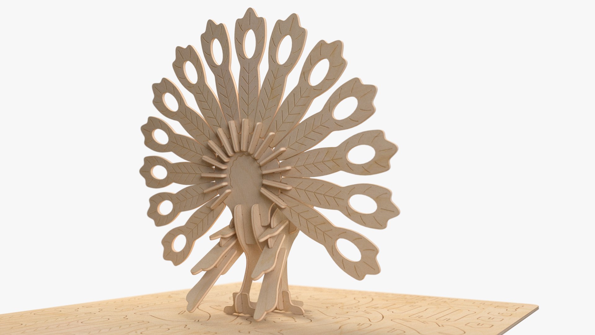 Peacock Laser Cut 3D - TurboSquid 1599841