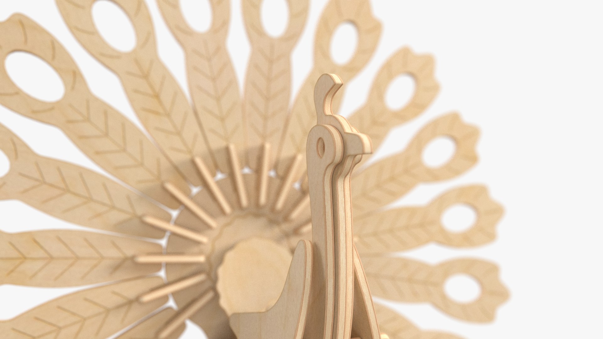 Peacock Laser Cut 3D - TurboSquid 1599841