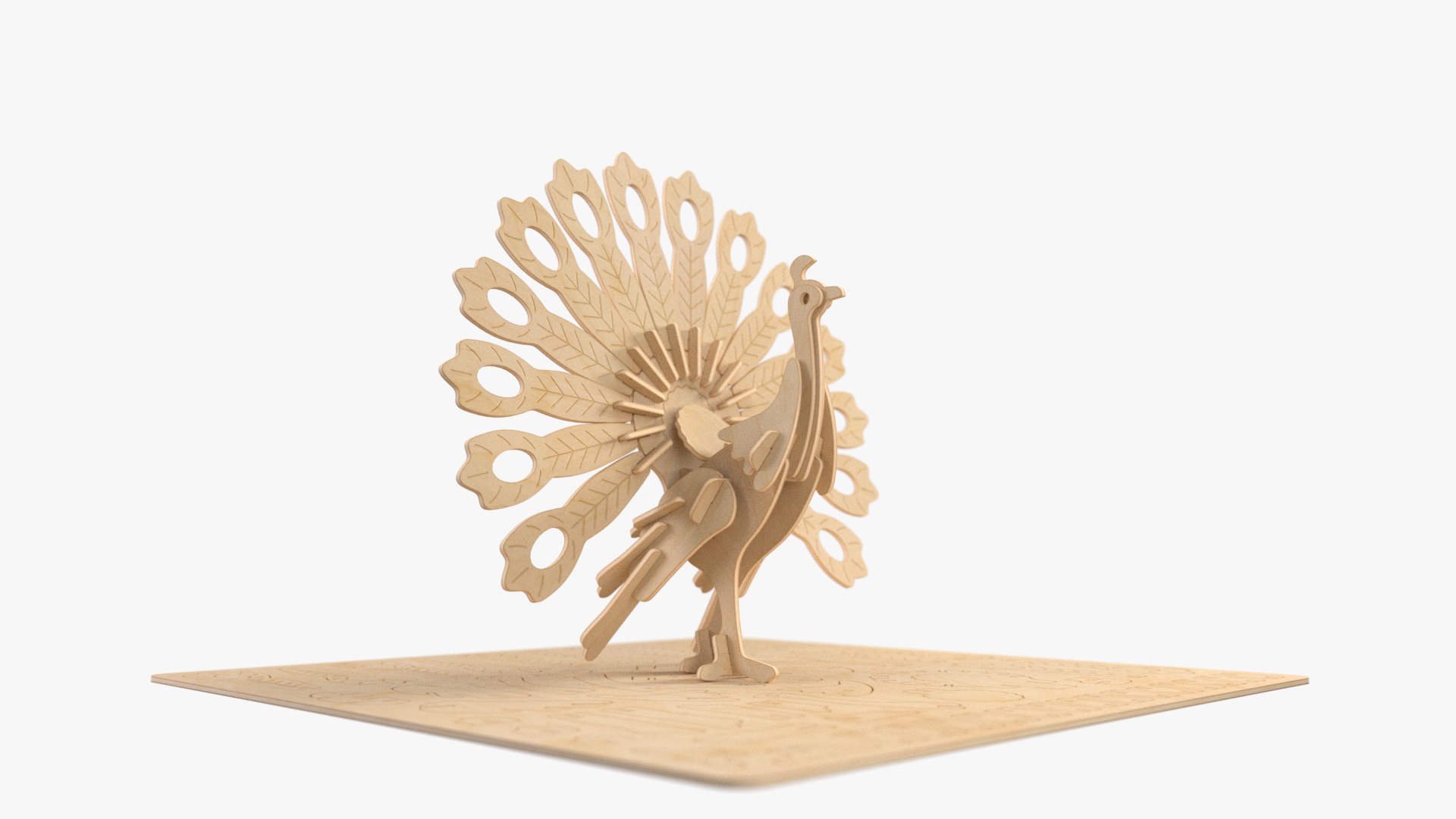 Peacock Laser Cut 3D - TurboSquid 1599841