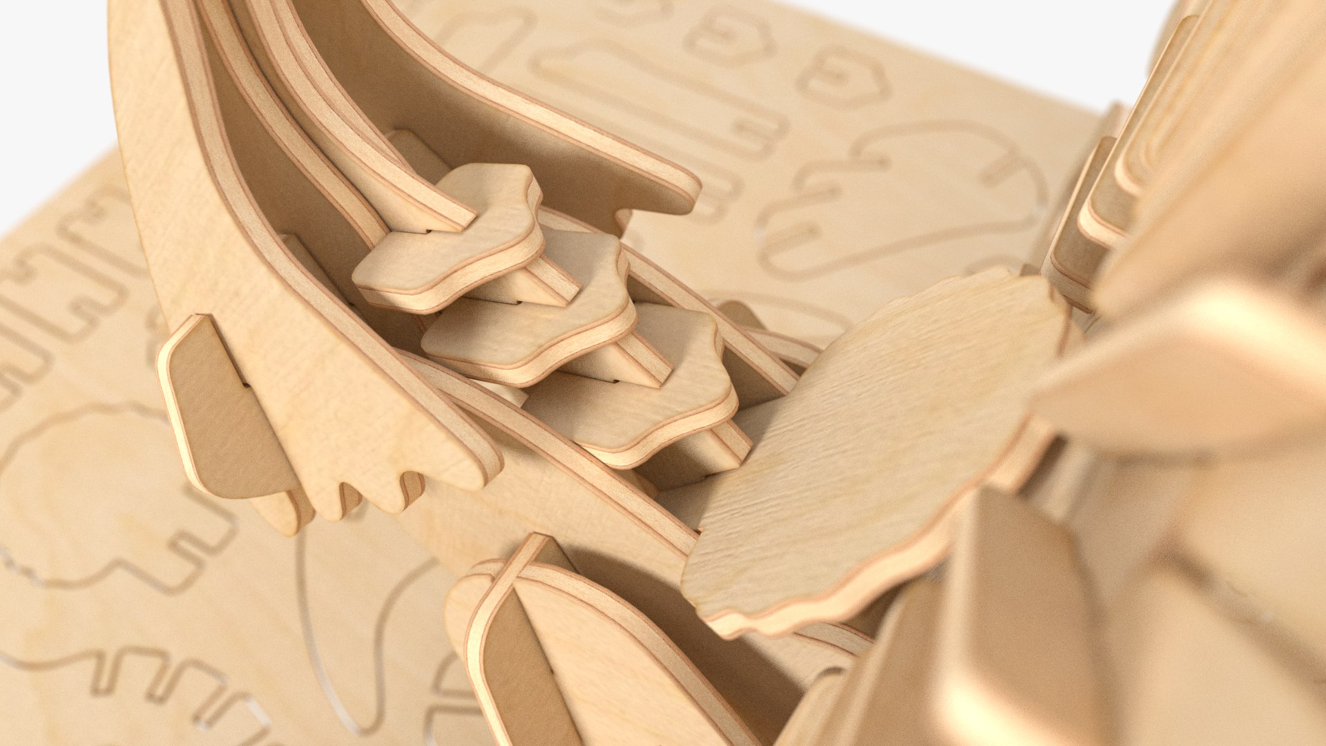 Peacock Laser Cut 3D - TurboSquid 1599841