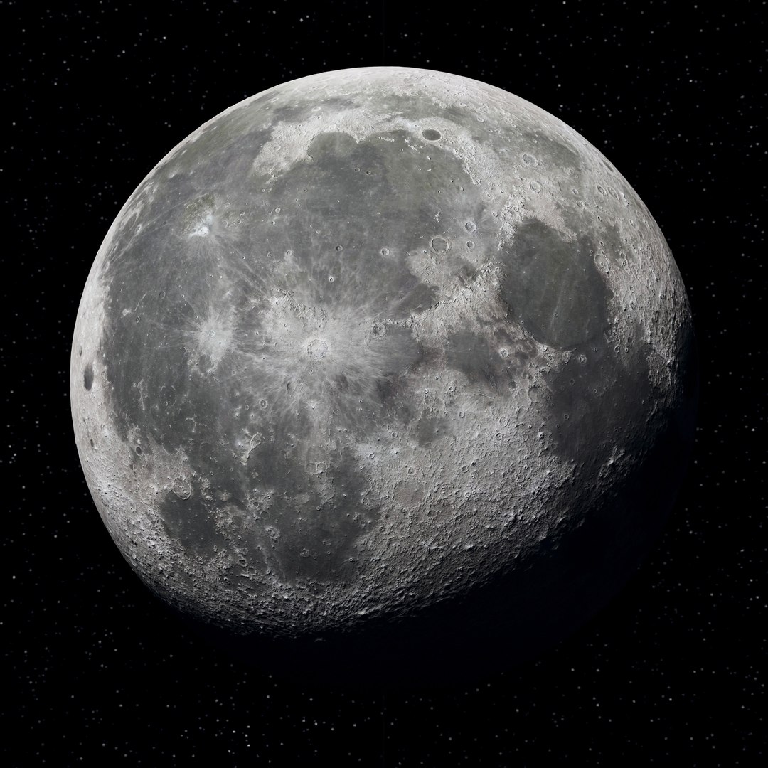 Photorealistic Moon Model - TurboSquid 2077735