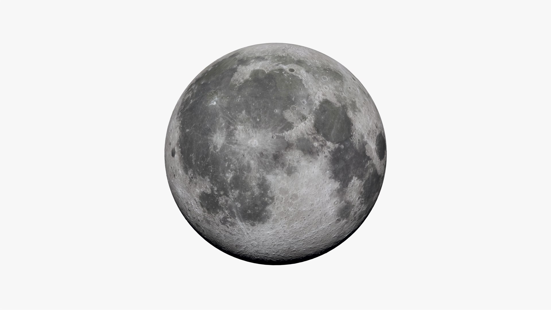 Photorealistic Moon Model - TurboSquid 2077735