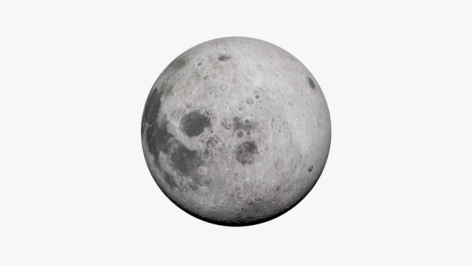 Photorealistic Moon Model - TurboSquid 2077735