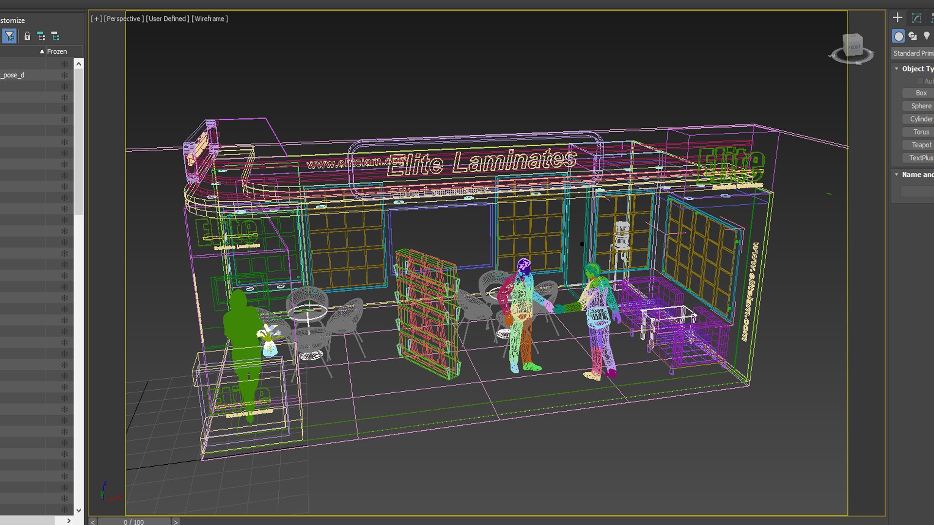 2 Side Open Stand 3D Model - TurboSquid 1996137