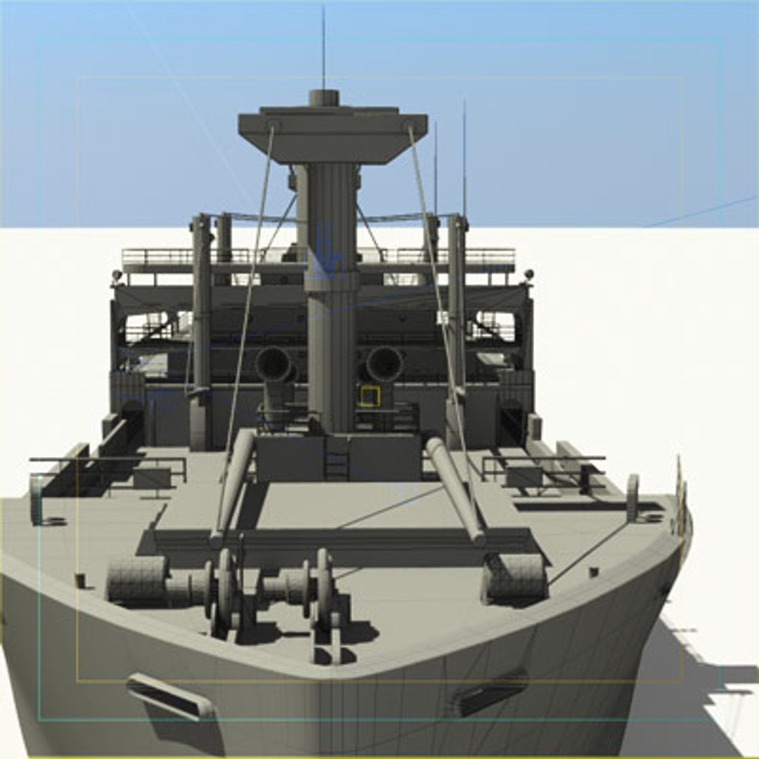 victory ship cargo 3d model