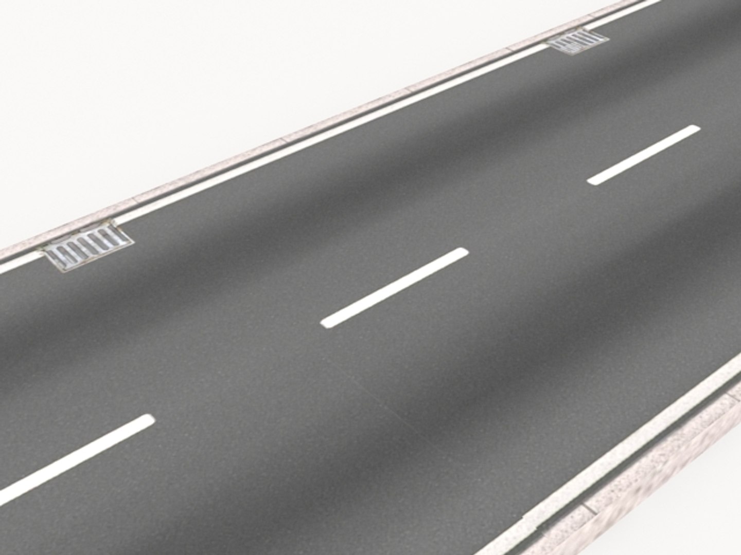 Pavement Sidewalk Road 3d Model