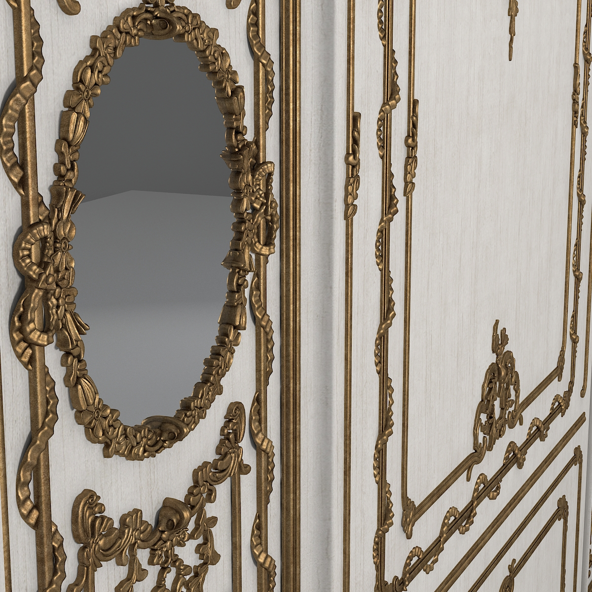 3d austian palace 18 century model