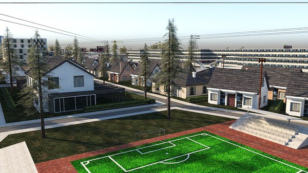 City unity 3D model - TurboSquid 1475552