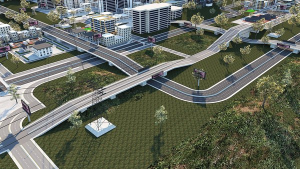 City unity 3D model - TurboSquid 1475552