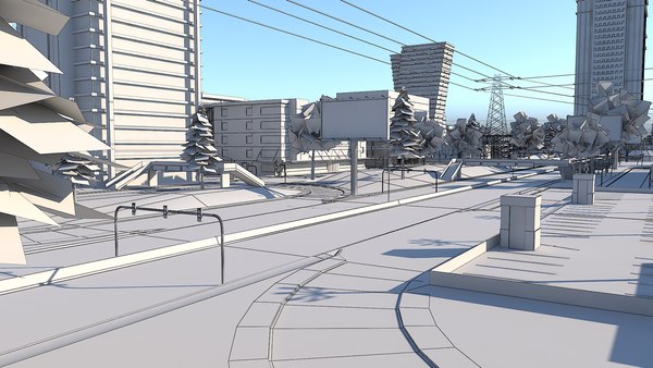 City unity 3D model - TurboSquid 1475552