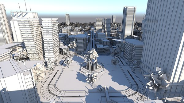 City unity 3D model - TurboSquid 1475552
