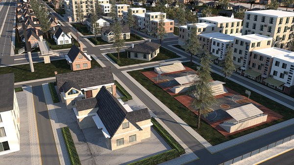 City unity 3D model - TurboSquid 1475552