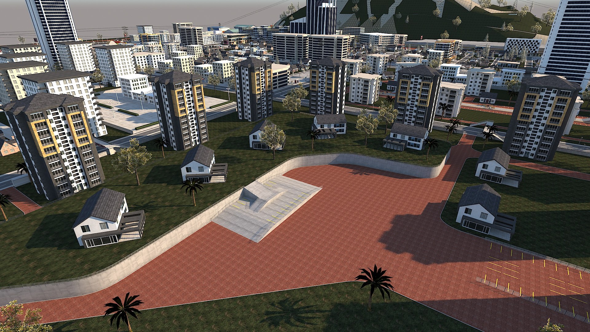 City unity 3D model - TurboSquid 1475552