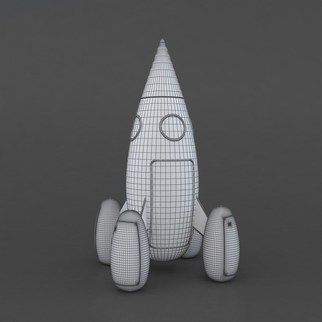 3D Rocket Print - TurboSquid 1154511