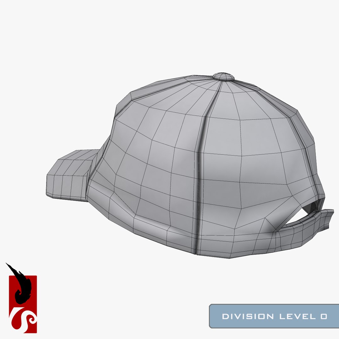 baseball cap 3d obj