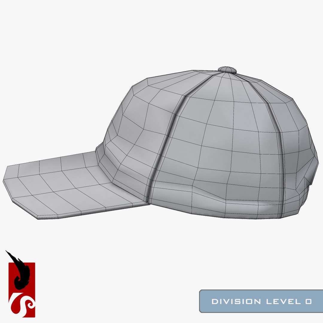 baseball cap 3d obj