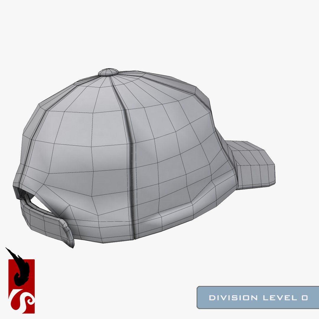baseball cap 3d obj