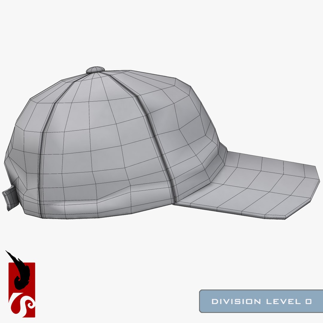 baseball cap 3d obj