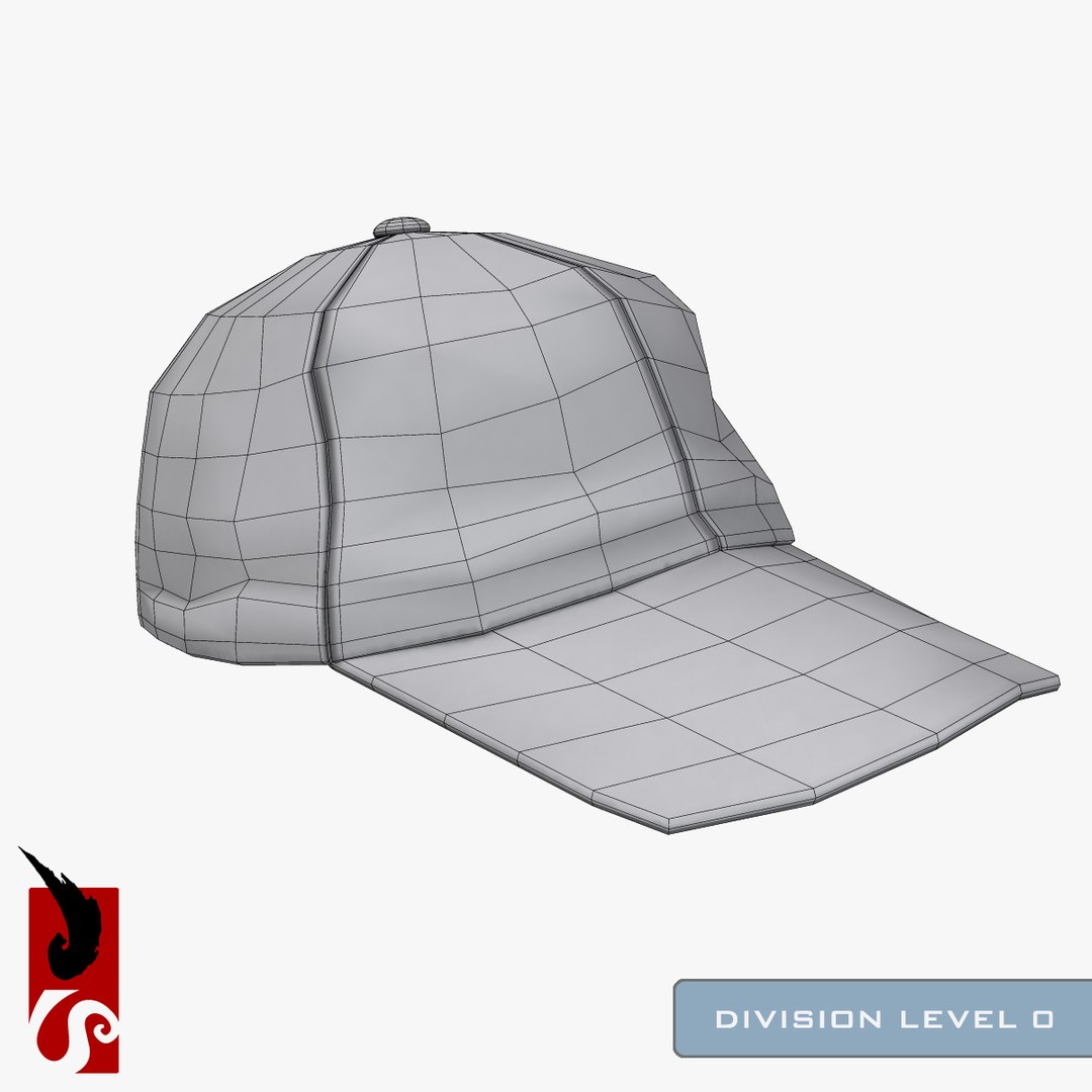 baseball cap 3d obj