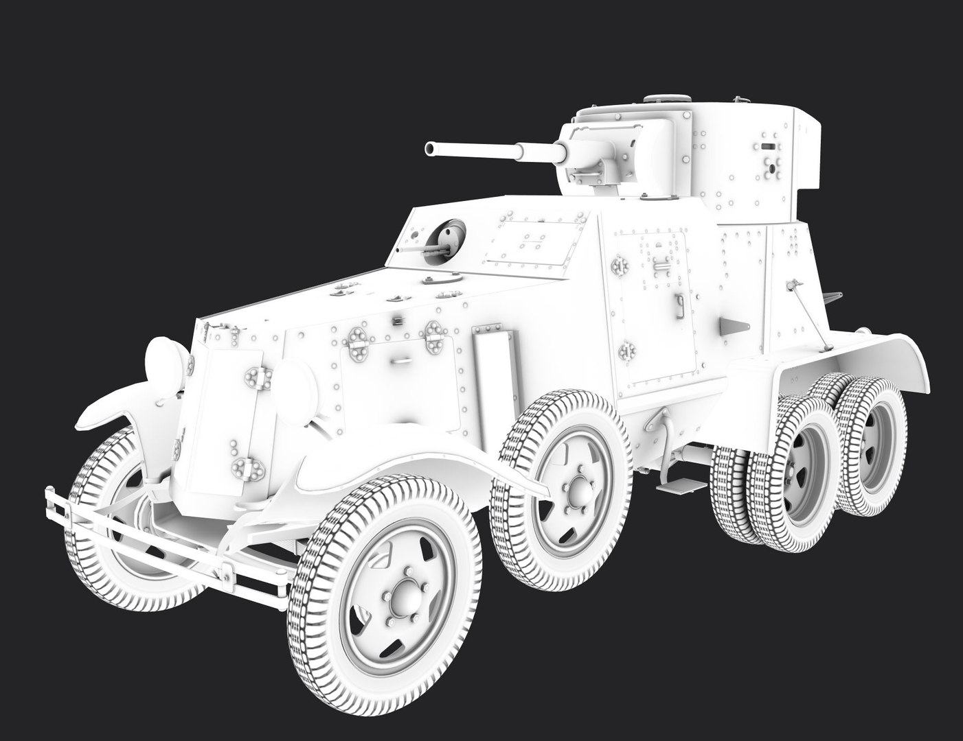 3D Ba6 Armoured vehicle - TurboSquid 2170761