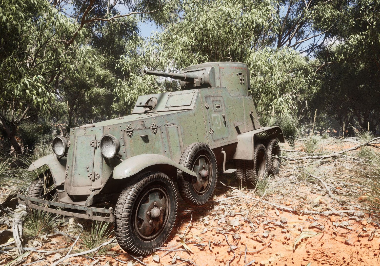 3D Ba6 Armoured vehicle - TurboSquid 2170761