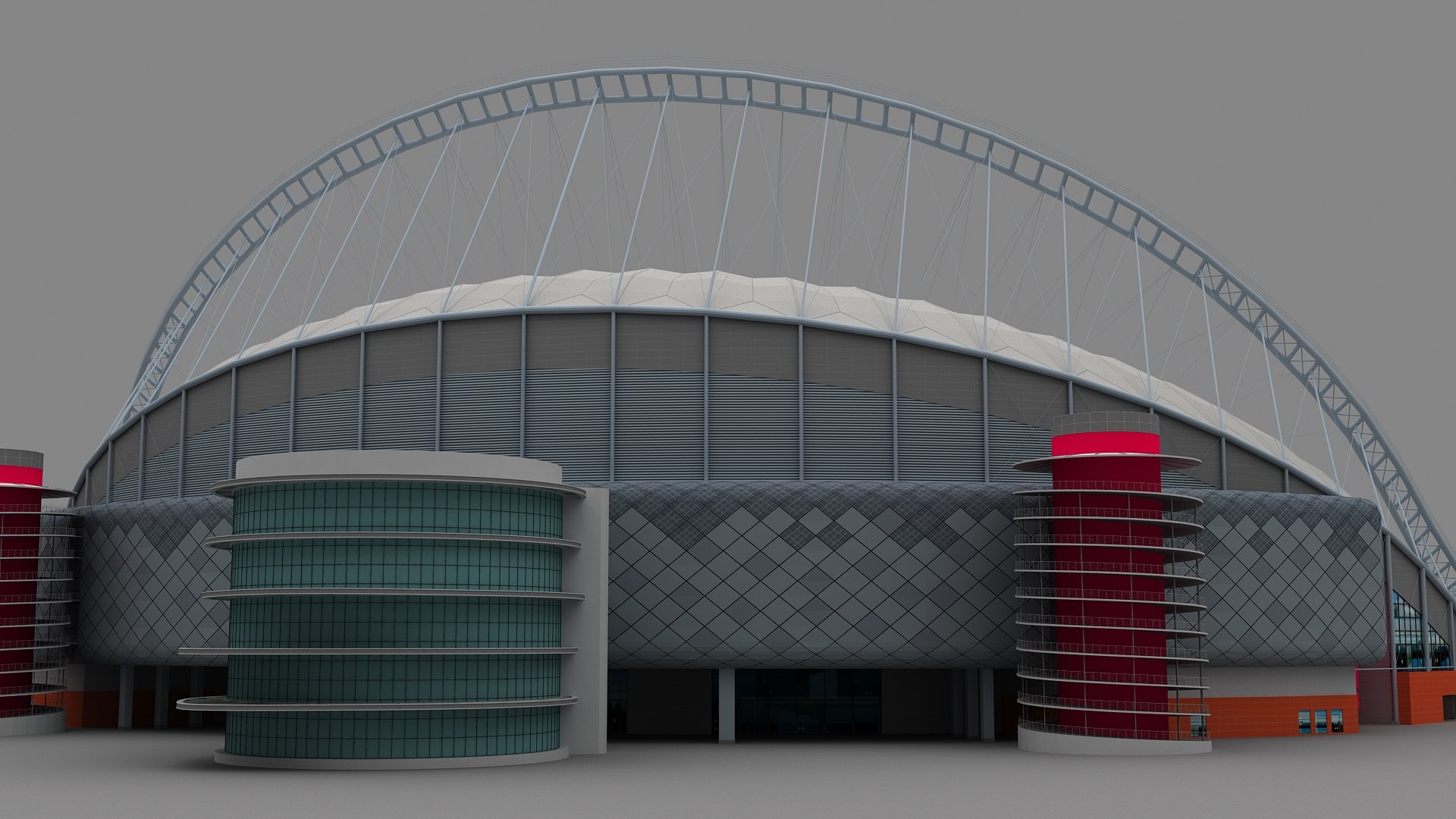 Khalifa International Stadium Qatar 3D model - TurboSquid 1966855