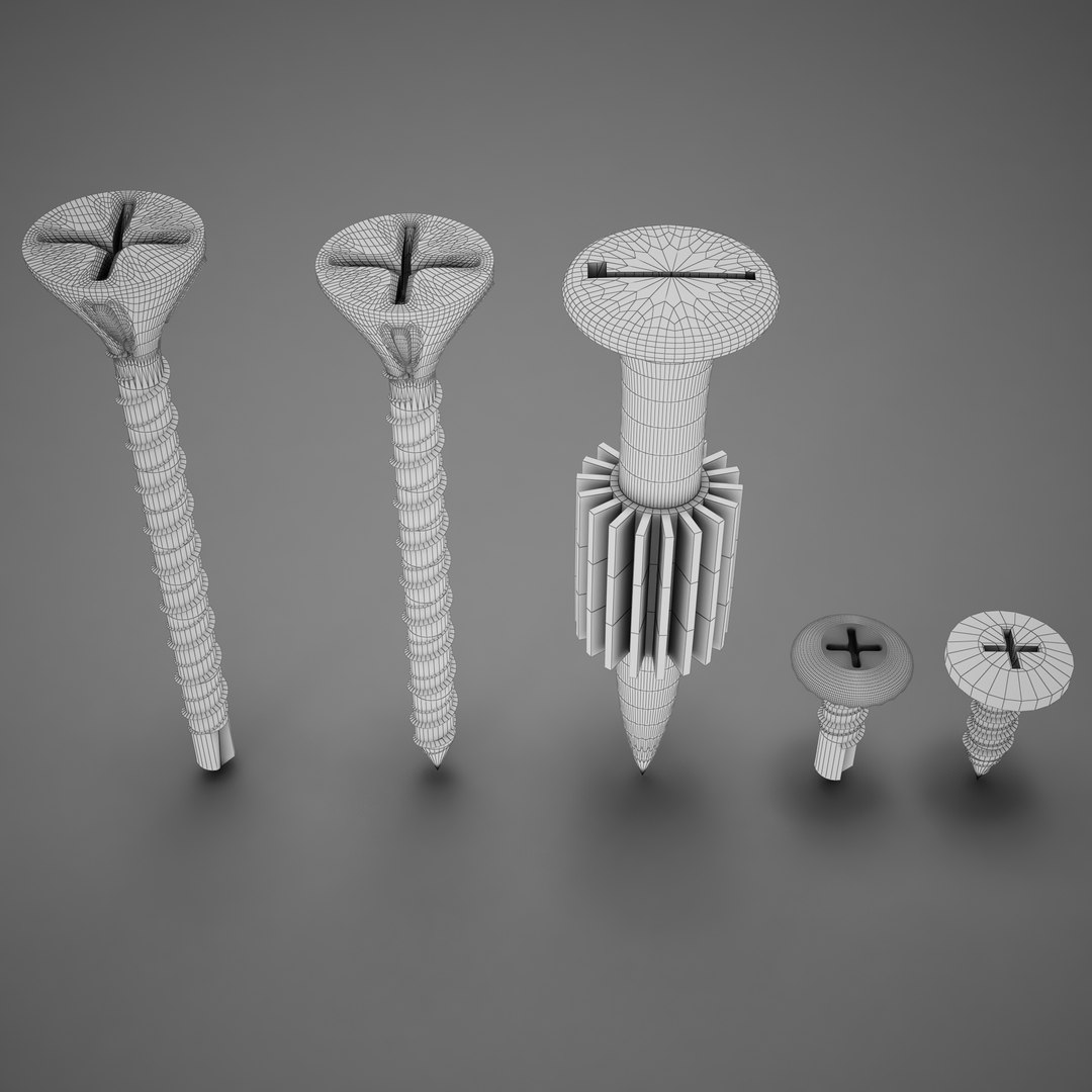 3d screws expander model