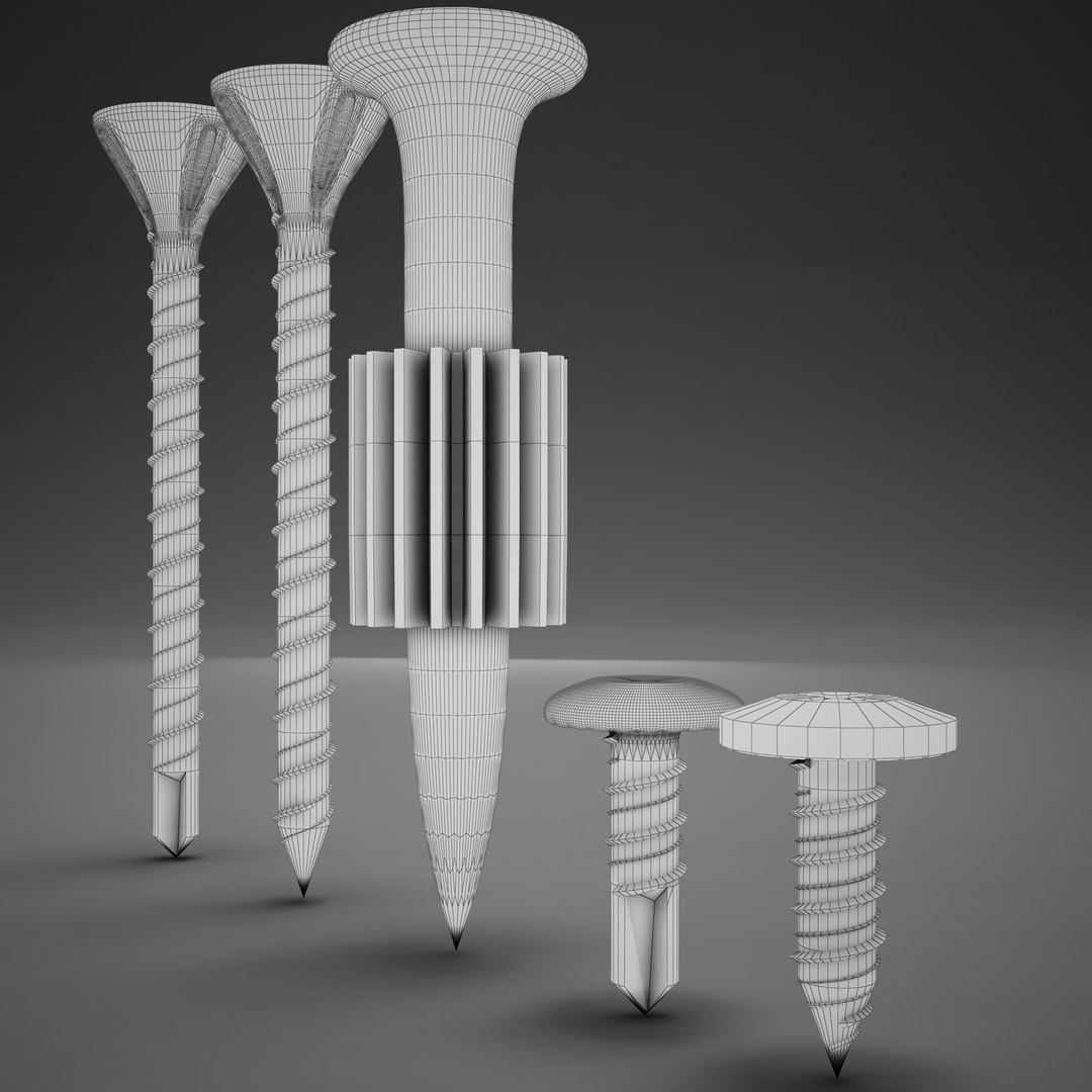 3d screws expander model