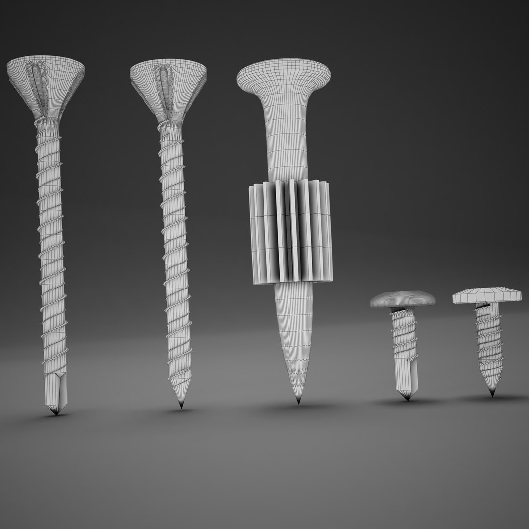 3d screws expander model