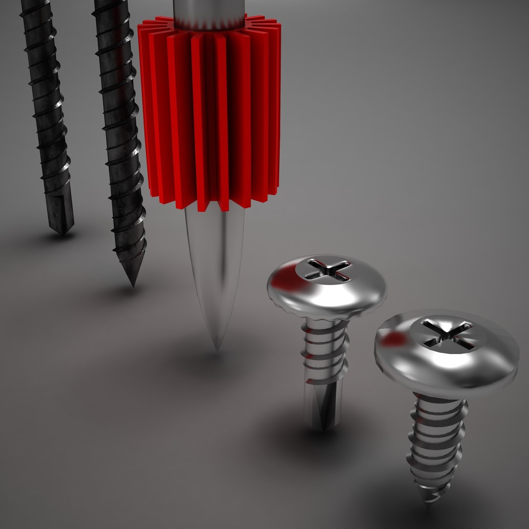 3d screws expander model