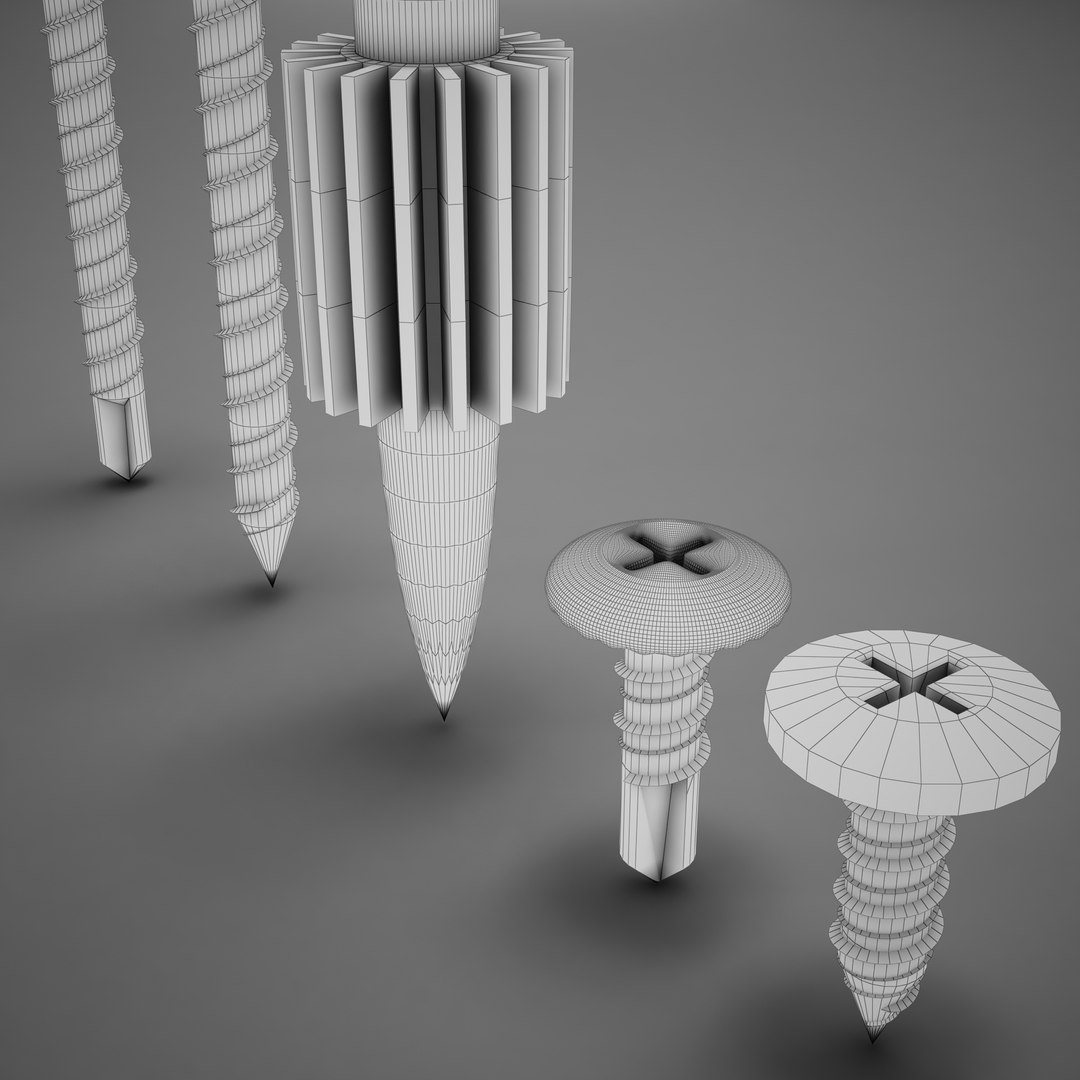 3d screws expander model