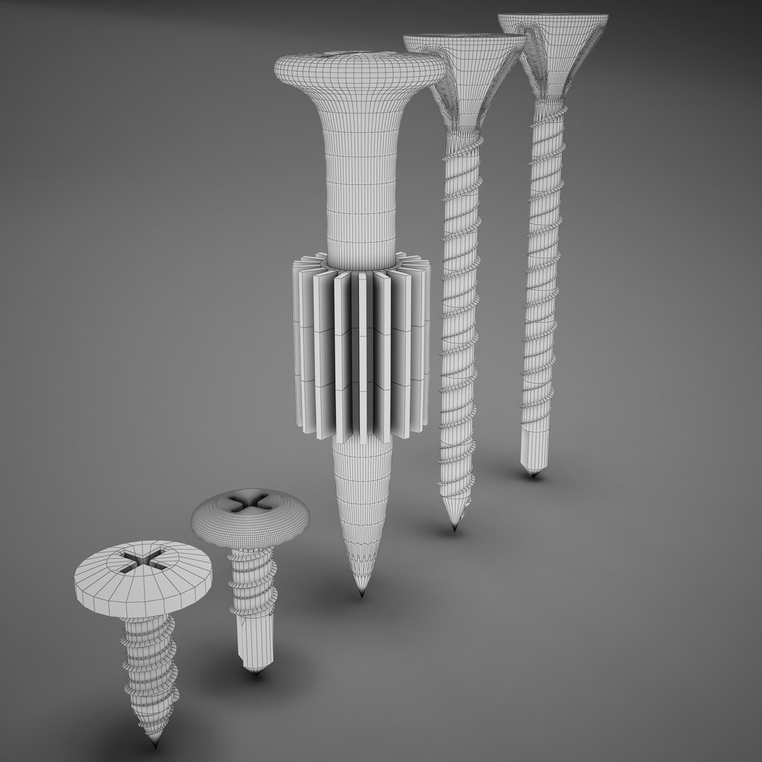 3d screws expander model