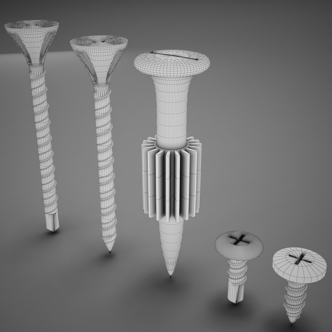 3d screws expander model