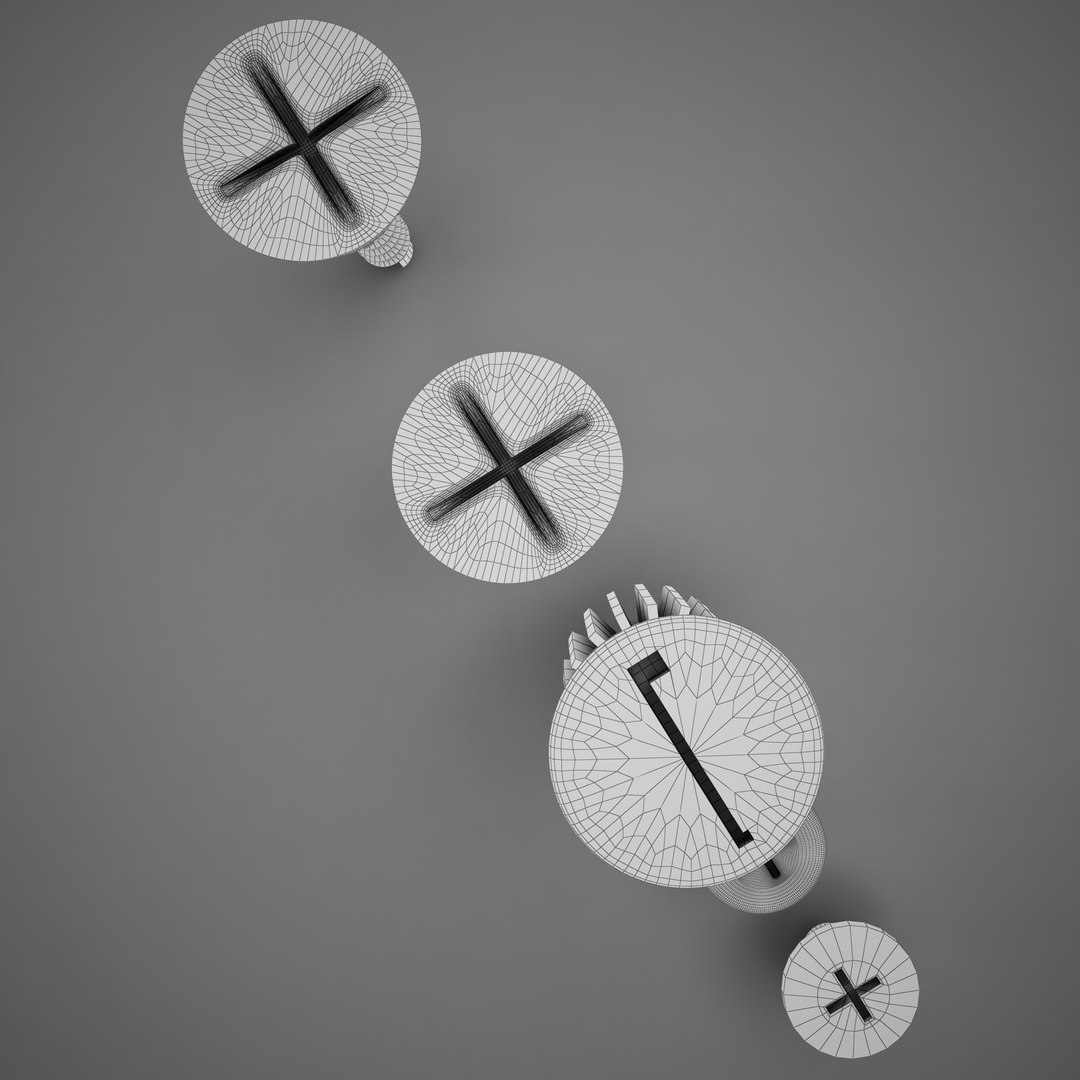 3d screws expander model