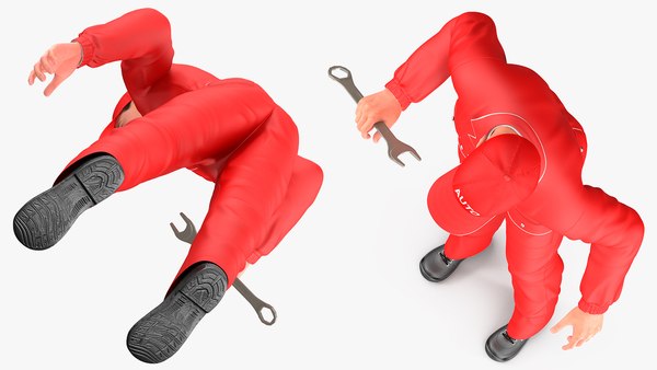 Auto mechanic inspecting pose 3D model - TurboSquid 1604063