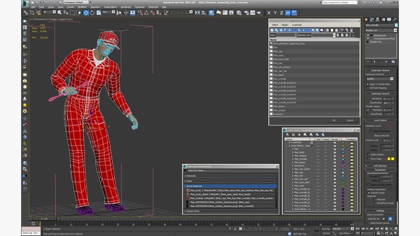 Auto mechanic inspecting pose 3D model - TurboSquid 1604063