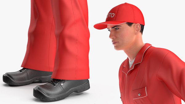 Auto mechanic inspecting pose 3D model - TurboSquid 1604063