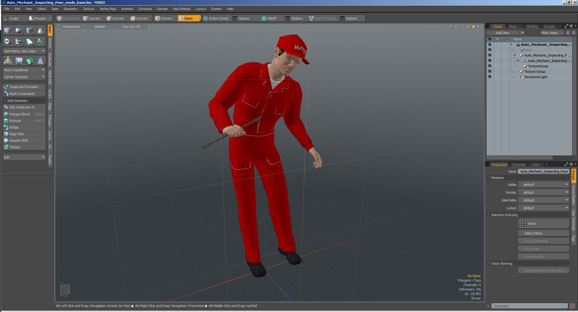Auto mechanic inspecting pose 3D model - TurboSquid 1604063